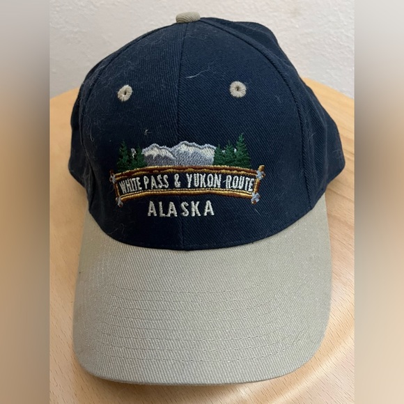 ouray | Accessories | Alaska Hat Cap Blue And Tan Embroidered White ...